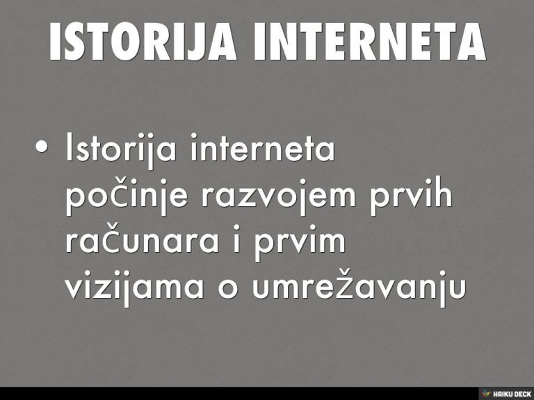 ISTORIJA INTERNETA