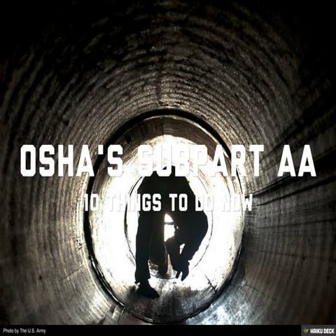 OSHA's Subpart AA | PDF