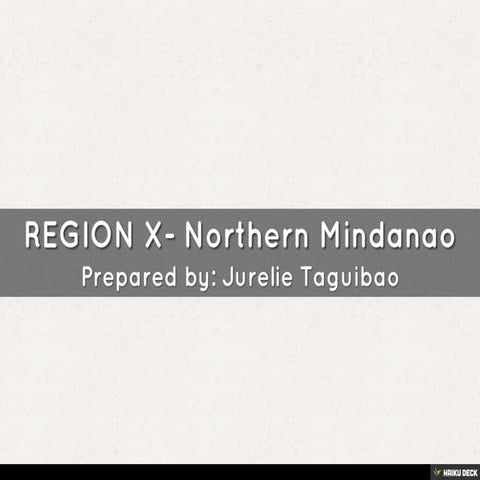 REGION X- Northern Mindanao | PDF
