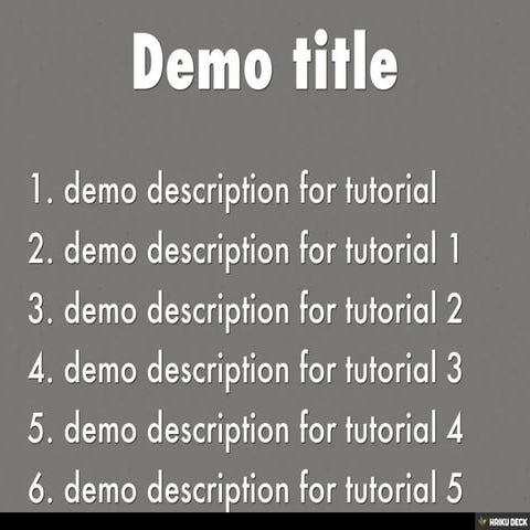 Demo title | PDF