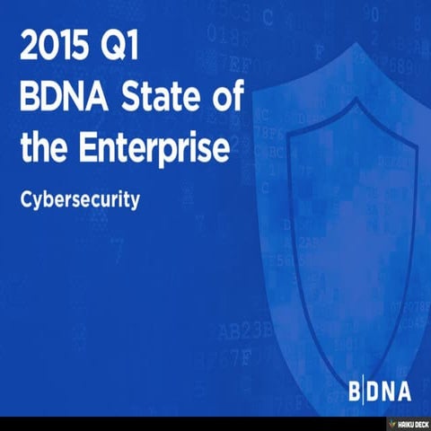 2015 Q1 BDNA State of the Enterprise - Cybersecurity | PDF