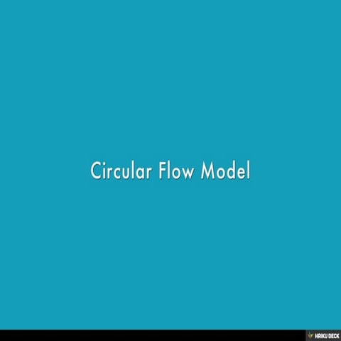 Circular Flow Model | PDF