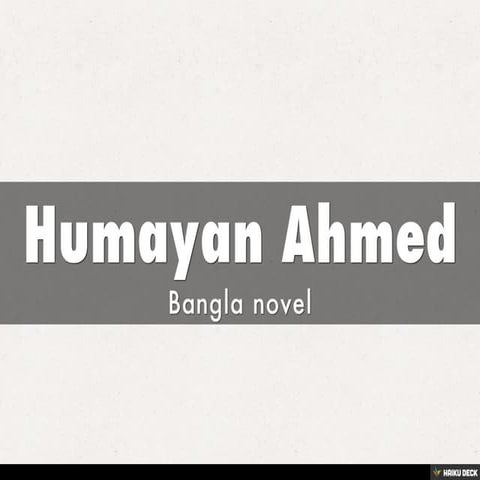 Humayan Ahmed | PDF | Healthy Living