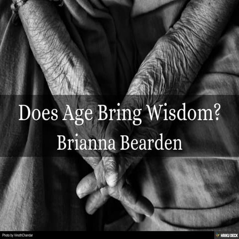 Does Age Bring Wisdom? | PDF
