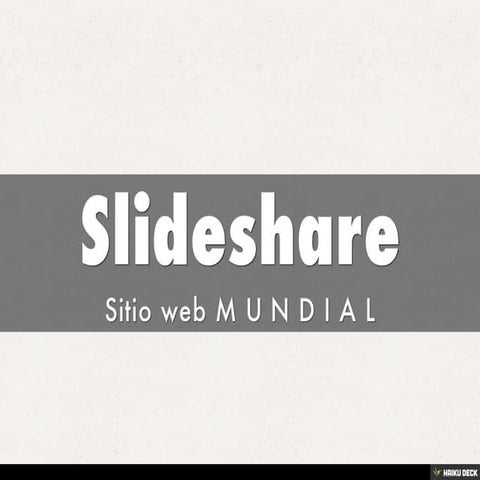 Slideshare | PDF