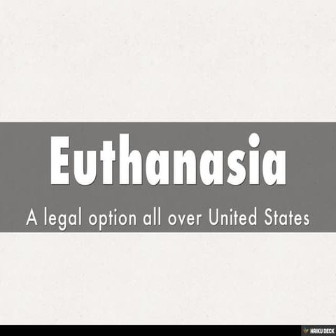 Euthanasia | PDF