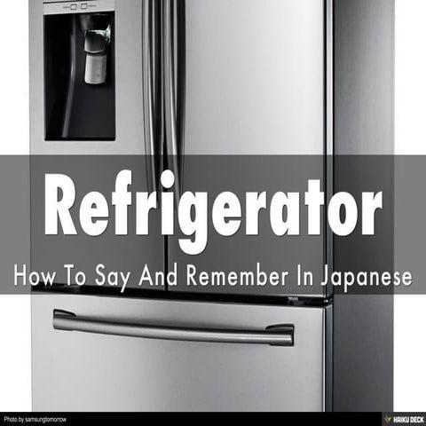 Refrigerator | PPT