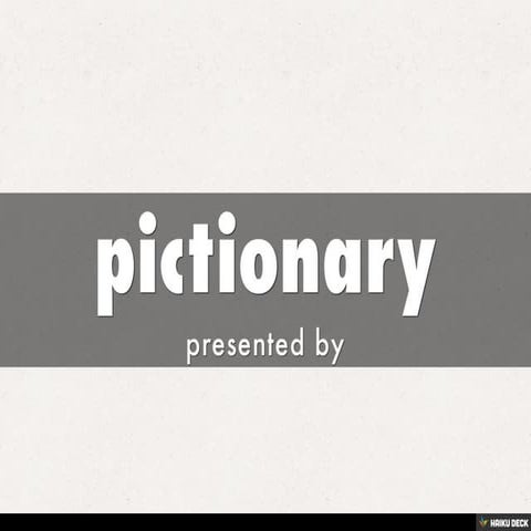 pictionary | PDF | Board Games and Puzzles | Games and Puzzles