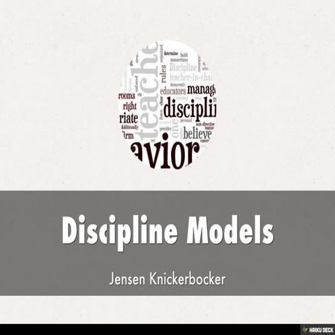 Discipline Models | PPT