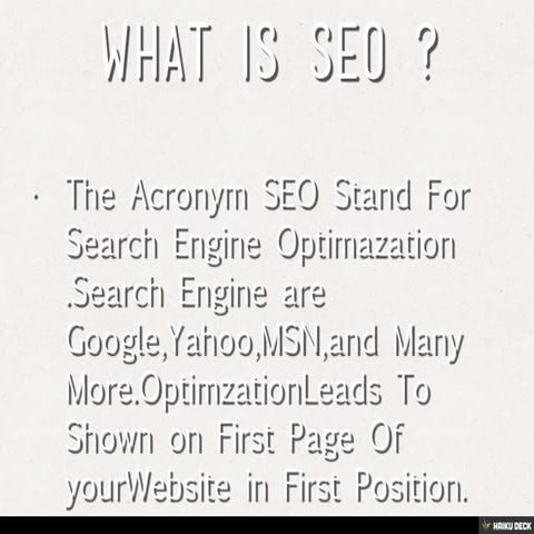 What Is SEO ? | PDF