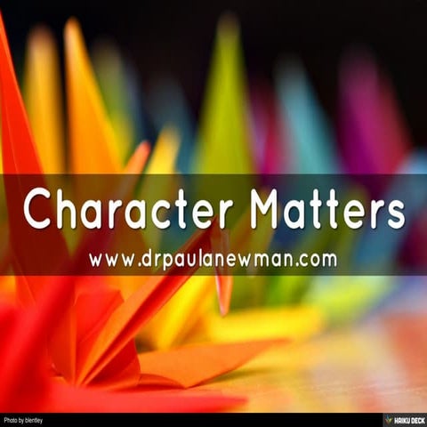 Character Matters | PDF