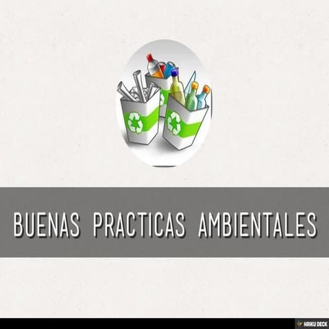 BUENAS PRACTICAS AMBIENTALES | PDF