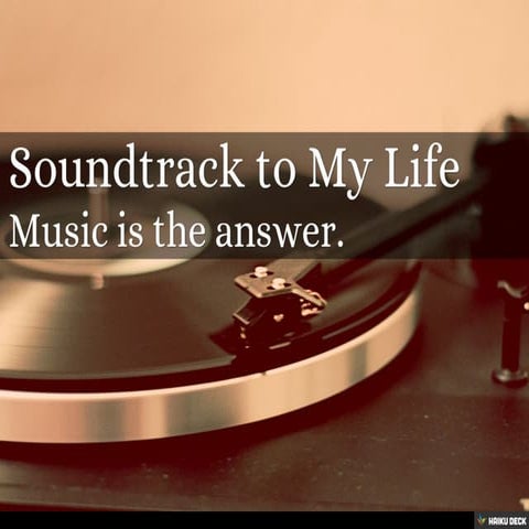 Soundtrack to My Life | PDF