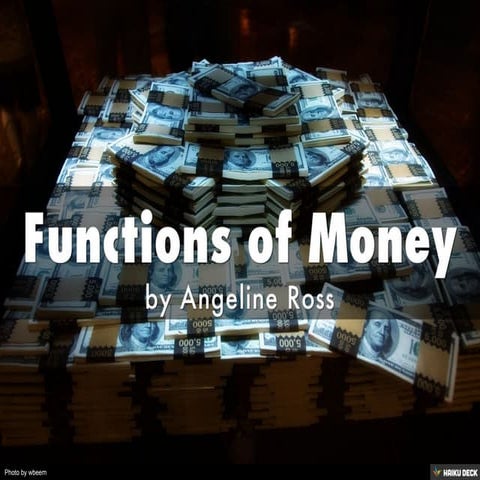 Functions of Money | PPT