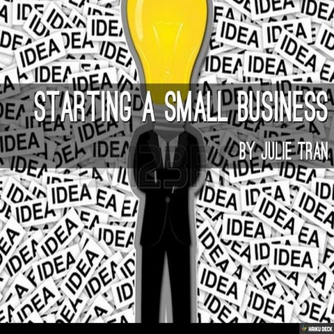 Starting A Small Business | PDF