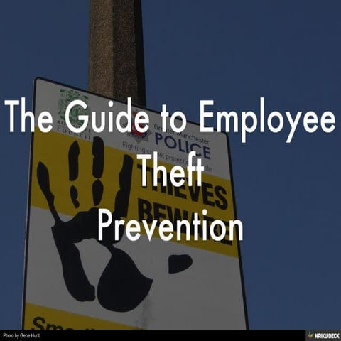Employee Theft: Prevention is Key | PDF
