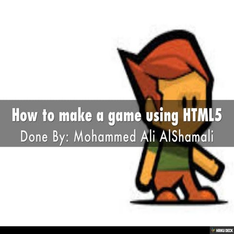 How to make a game using HTML5 | PDF