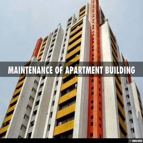 MAINTENANCE OF APARTMENT BUILDING | PDF
