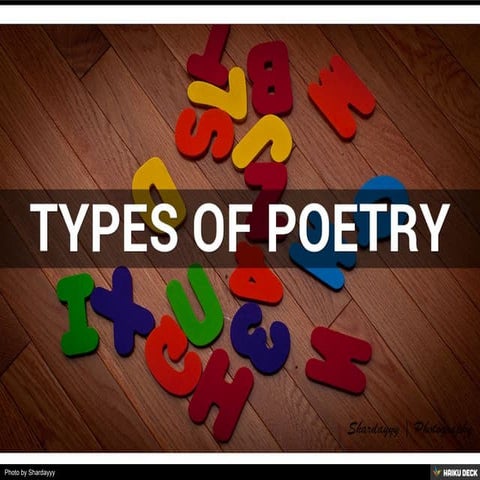 Types of Poetry | PPT