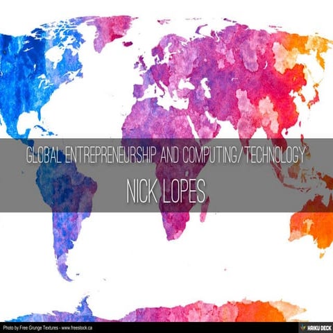 Global Entrepreneurship and Computing/Technology | PDF