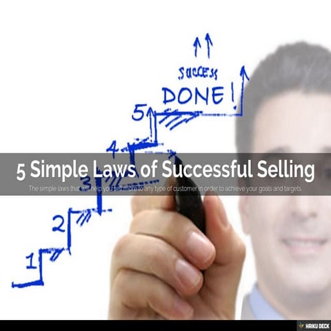 5 Simple Laws of Successful Selling | PDF