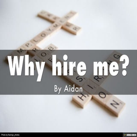 Why hire me? | PDF
