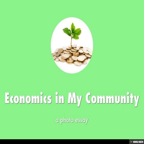 Economics in My Community | PPT