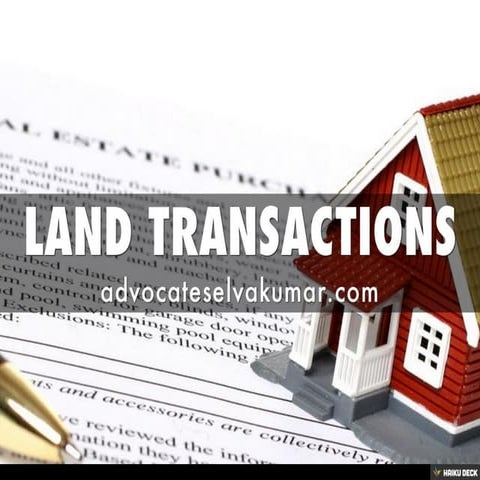 LAND TRANSACTIONS | PPT