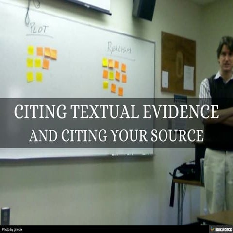Citing Textual Evidence | PDF