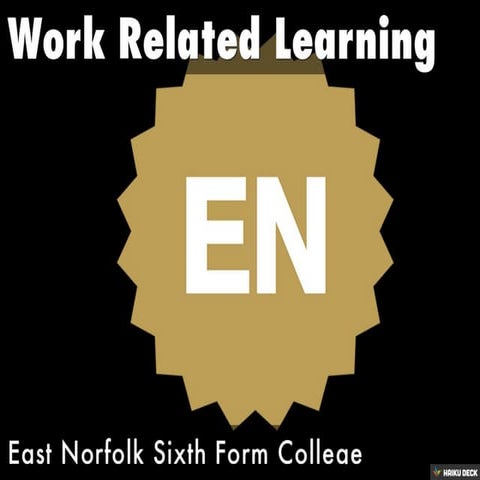 Work Related Learning | PPT