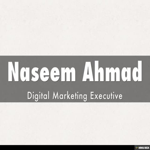 Naseem Ahmad | PDF | Marketing and Advertising | Business