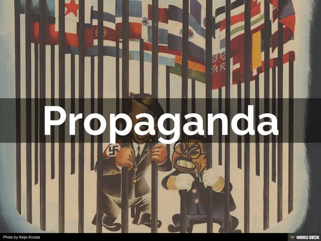 Ww2 powerpoint propaganda | PPT