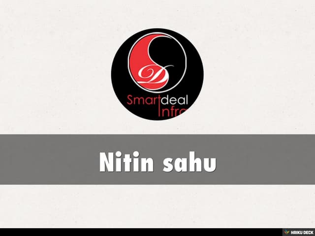Nitin sahu | PPT Nitin sahu | PPT