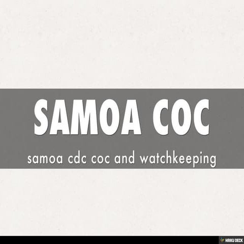 SAMOA COC | PDF