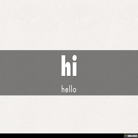 hi | PPT