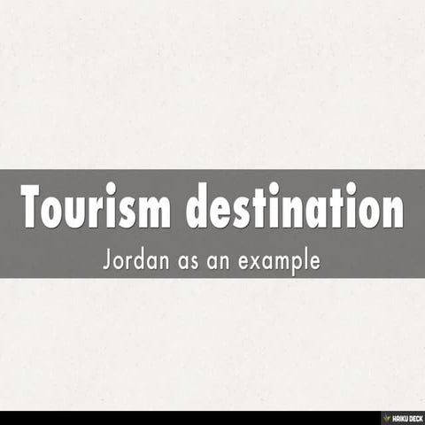 Tourism destination | PDF