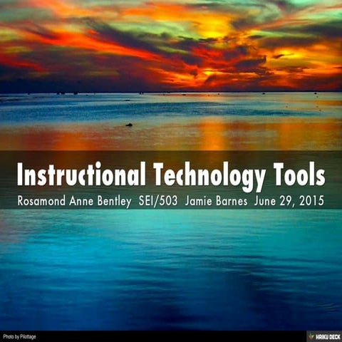 Instructional Technology Tools | PPT