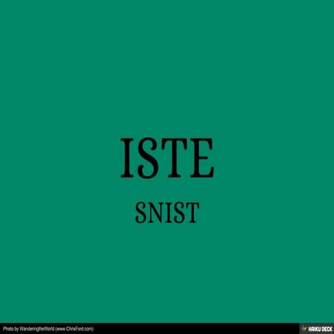 ISTE | PDF