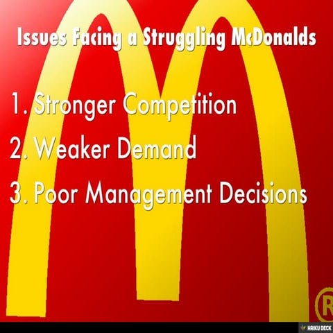 Mcdonalds Issues | PDF