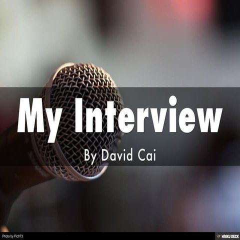 David Cai presentations