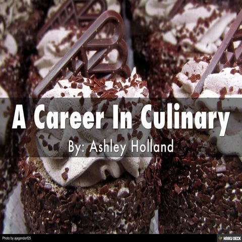 A Career In Culinary | PPT