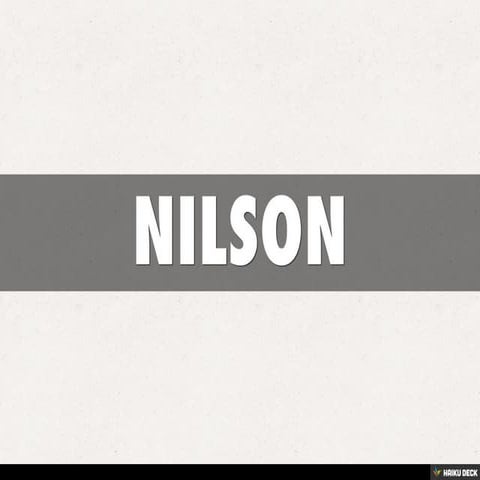 NILSON | PPT