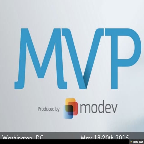 MVP Conf 2015 | PDF