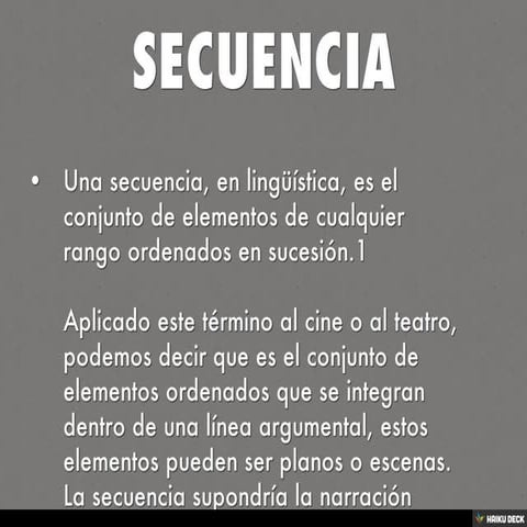 PLANO SECUENCIA | PDF