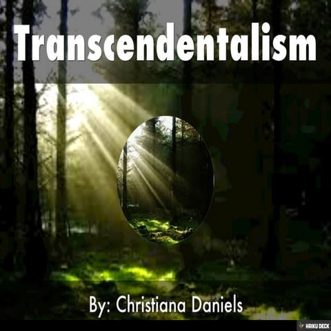 Transcendentalism Intro | PPT