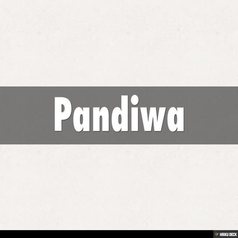 Pandiwa | PDF