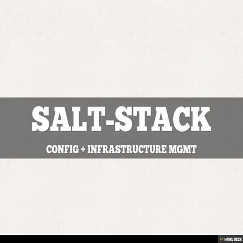 Salt-Stack | PDF