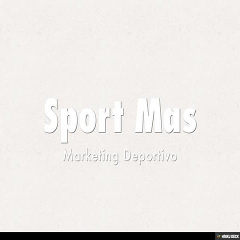 Sport Mas | PDF