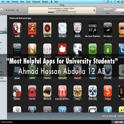 ''Most Helpful Apps for University Students" | PDF