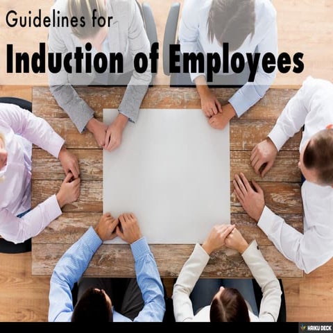 Guidelines for Induction of Employees | PDF | Poetry | Books and Literature